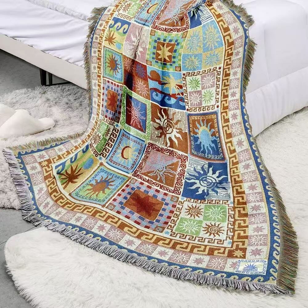 100% хлопка на заказ, защитный от царапин кошек, высококачественный подарочный плед, жаккардовый 180×130cm