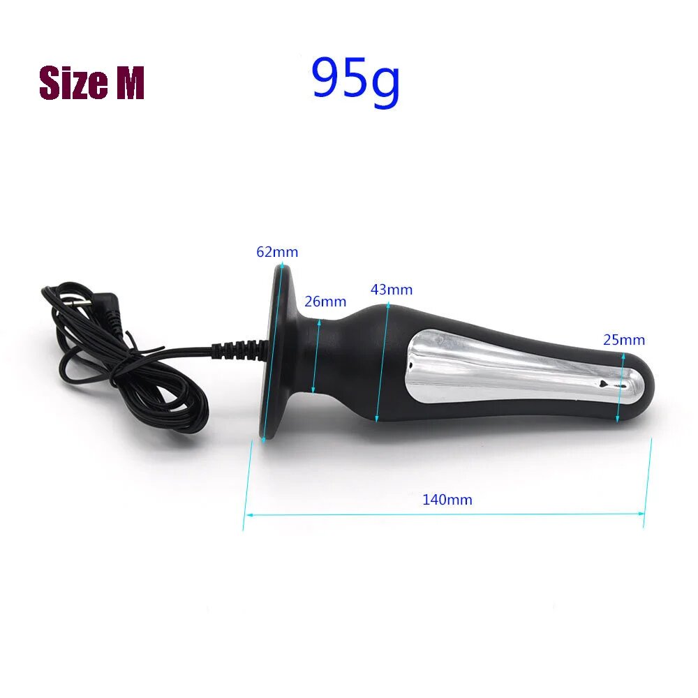 Анальная пробка BDSM с электрическим током, кольцо на член с электростимуляцией, уретрная пробка, 2