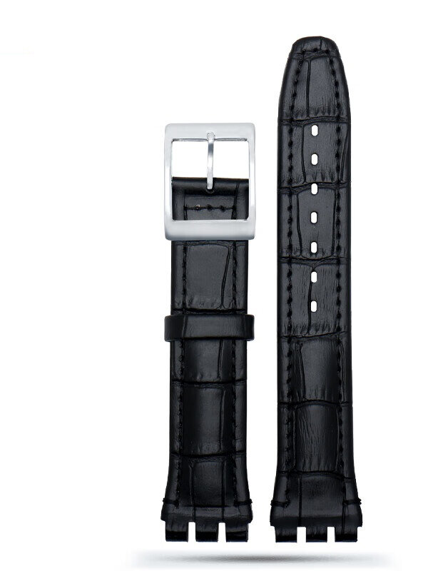 Подходит для ремешка Swatch Irony YGG металлический YGS749G кожаный ремешок для часов из телячьей кожи, мужской, 17-19 мм.