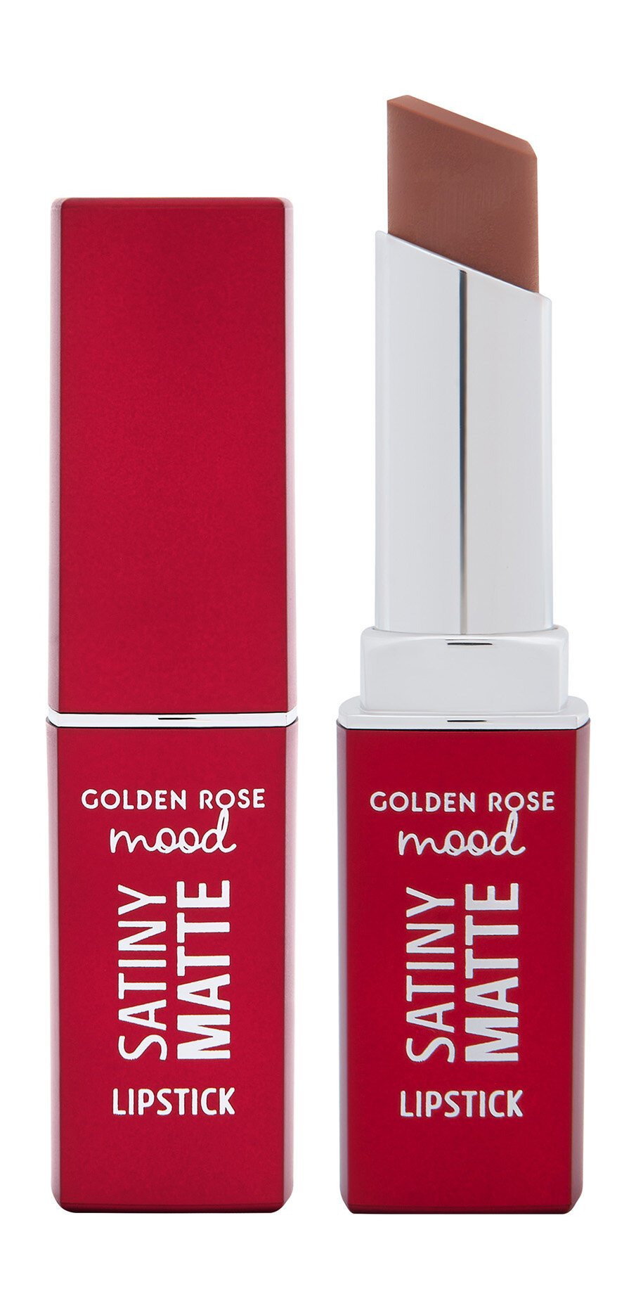 GOLDEN ROSE Помада для губ Mood Satiny Matte Lipstick, 3,5 г, 01 Bare Nude