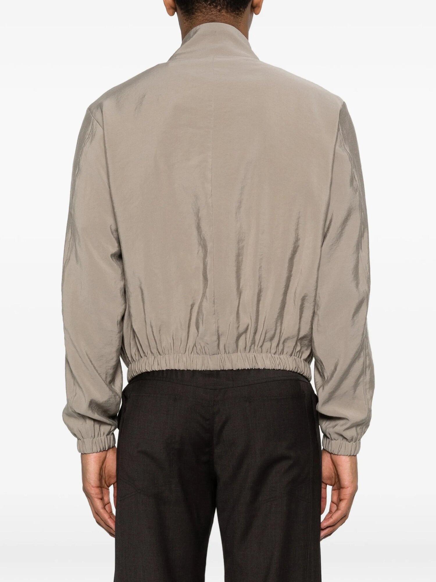 Куртка EMPORIO ARMANI Zip-up jacket, размер 56, коричневый — фото 1