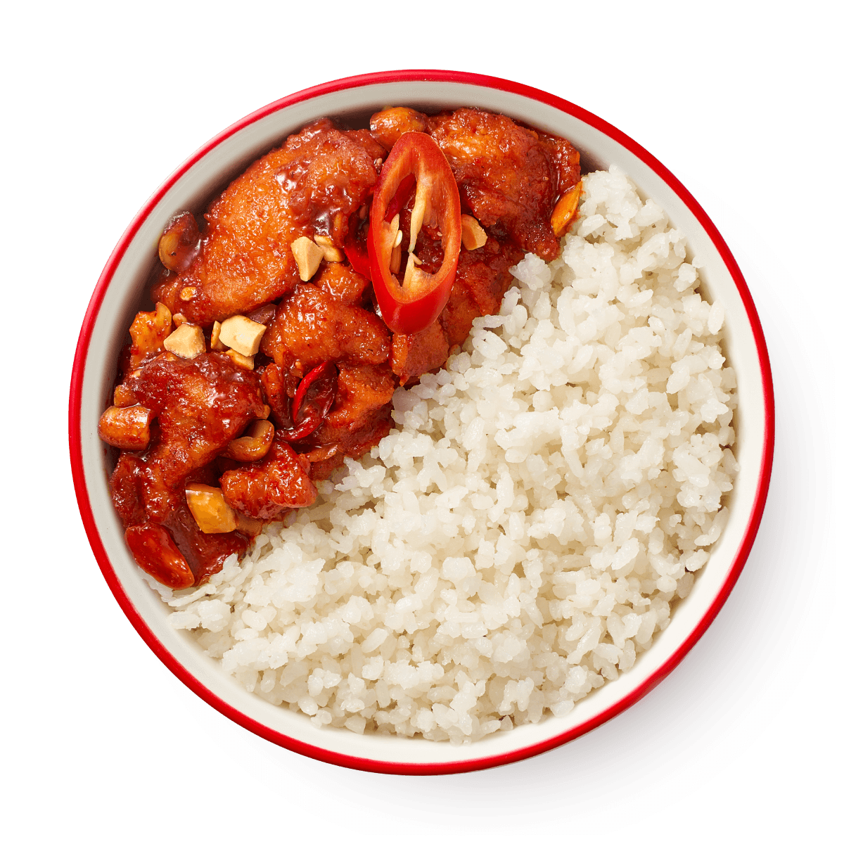 Курица острая Чихо "Лазджи по-Сычуаньски", с рисом, в пластиковом лотке
