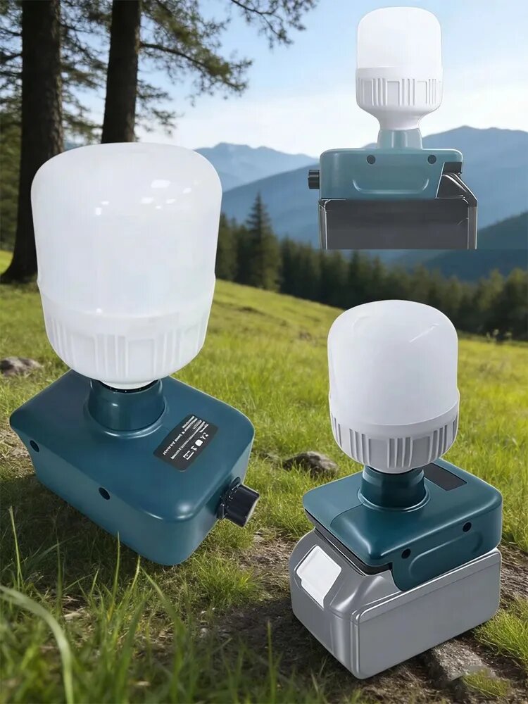 Лампа для Makita18 в 20 в с литий-ионным аккумулятором, Супер яркий свет, для кемпинга и аварийного освещения