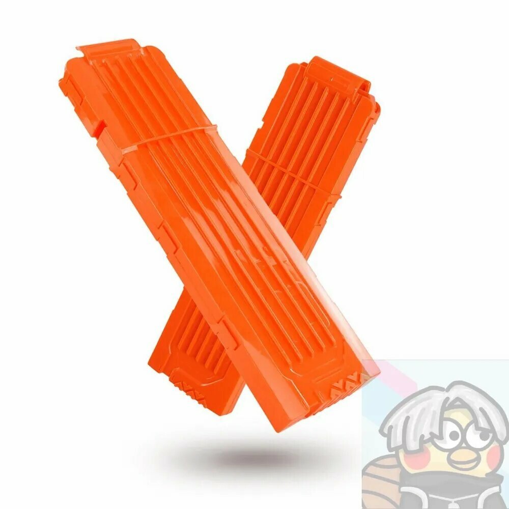 EKIND Магазины на 18 дротиков, совместимые с магазинами серии Nerf Elite - Клипсы для быстрой перезарядки мягких дротиков для игрушечного оружия Nerf (упаковка 2 шт)66