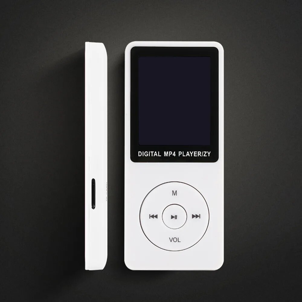 MP3-плеер с экраном, черный пластиковый корпус, слот micro SD, MP4 плеер — фото 1