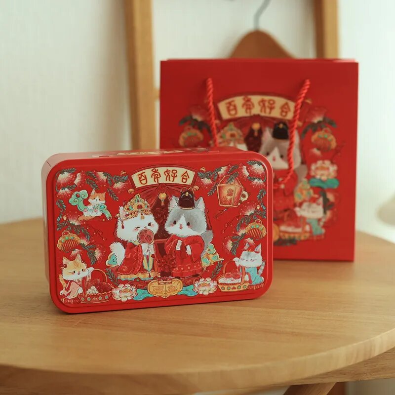 Металлическая прямоугольная коробка lyybx для хранения Красный, K1