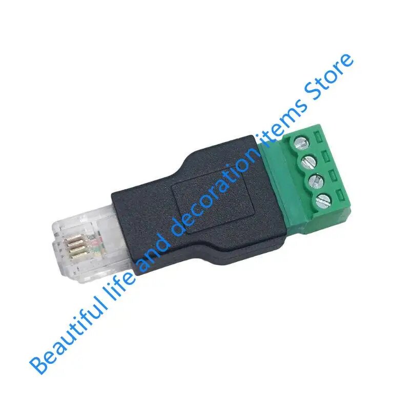RJ11 переходник на винтовые клеммы 4P 4C