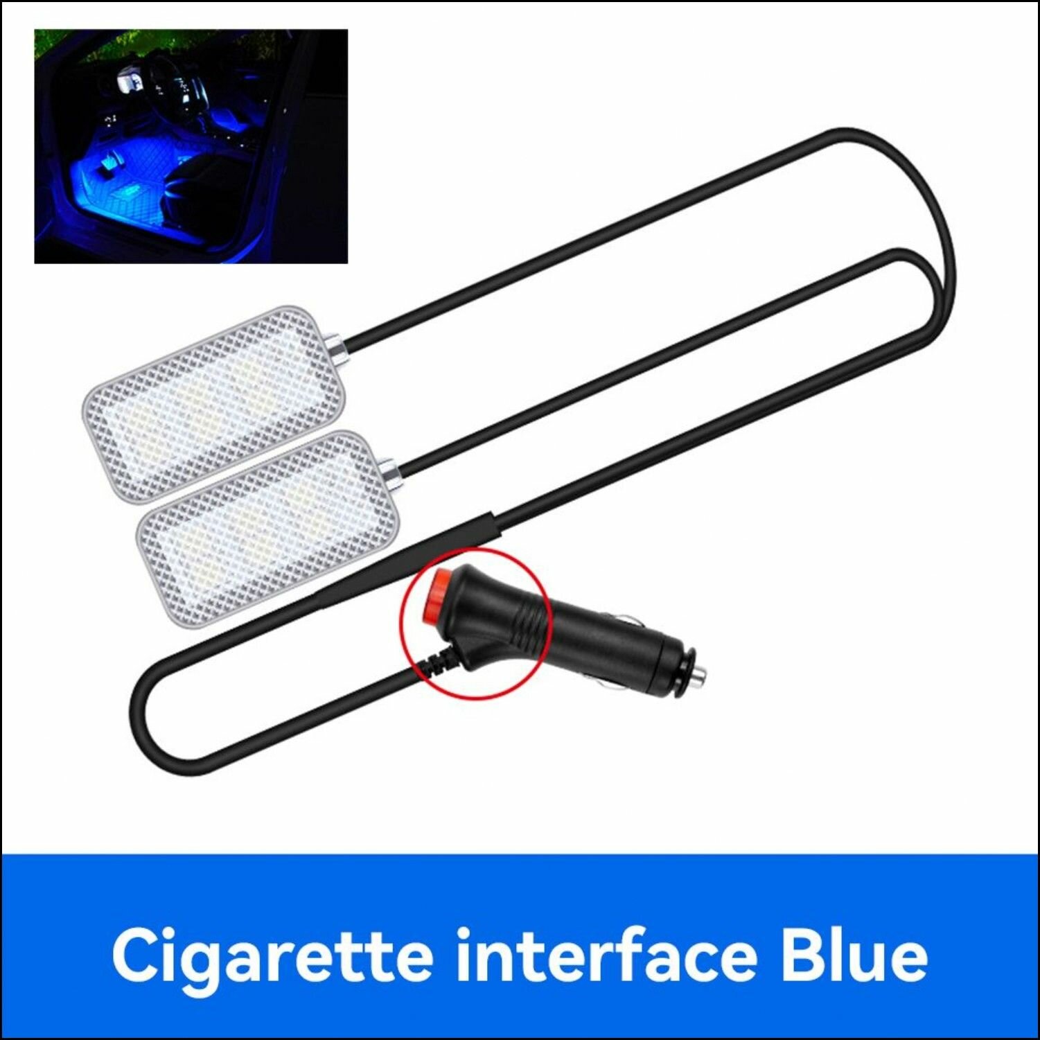 Эксклюзивная декоративная лампа для ног 12V 5V USB с питанием от прикуривателя, атмосферная LED подсветка салона автомобиля, автоаксессуары