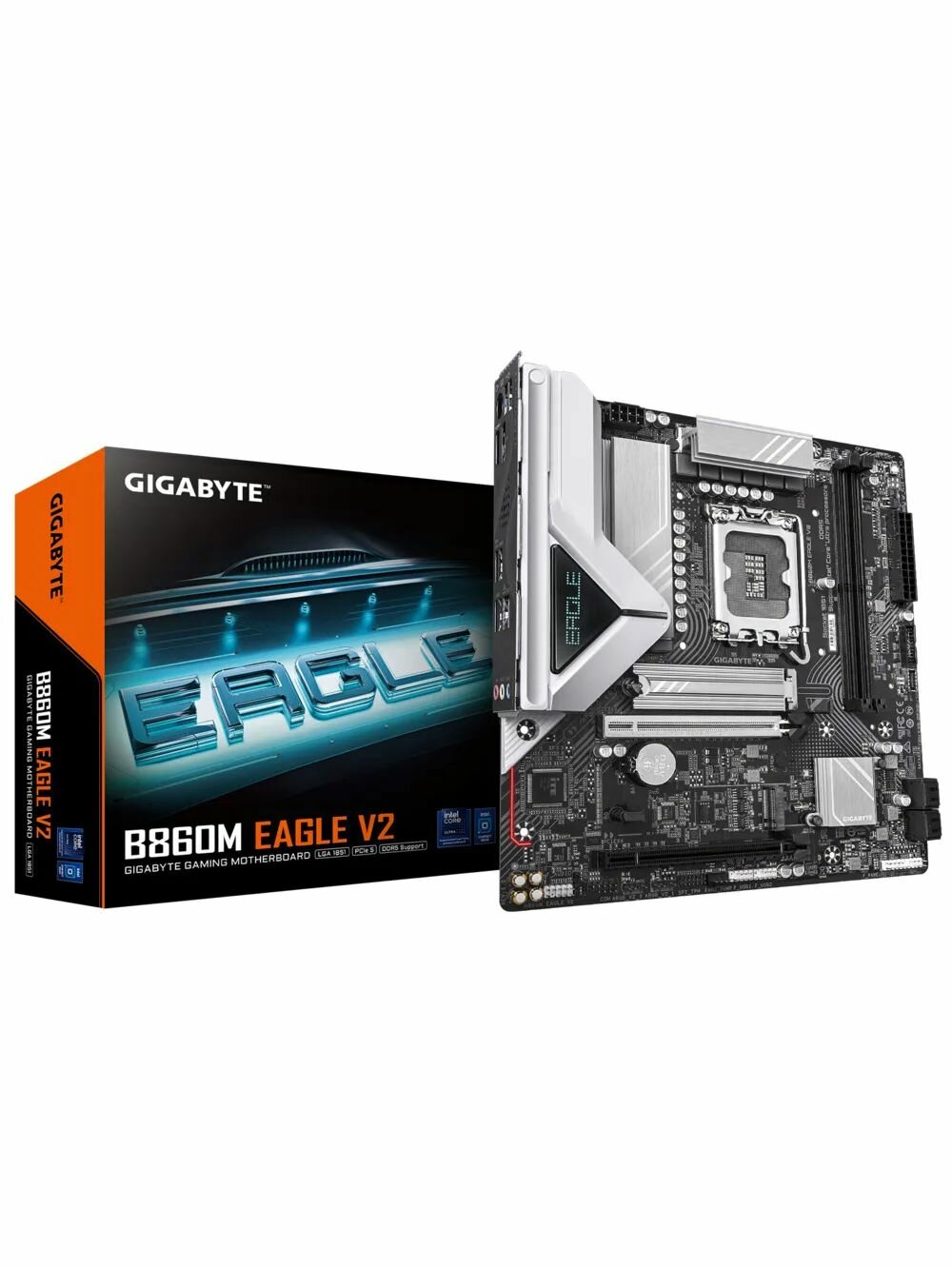 Материнская плата GIGABYTE B860M EAGLE V2 mATX LGA1851 Intel B860 2xDDR5 (128ГБ)