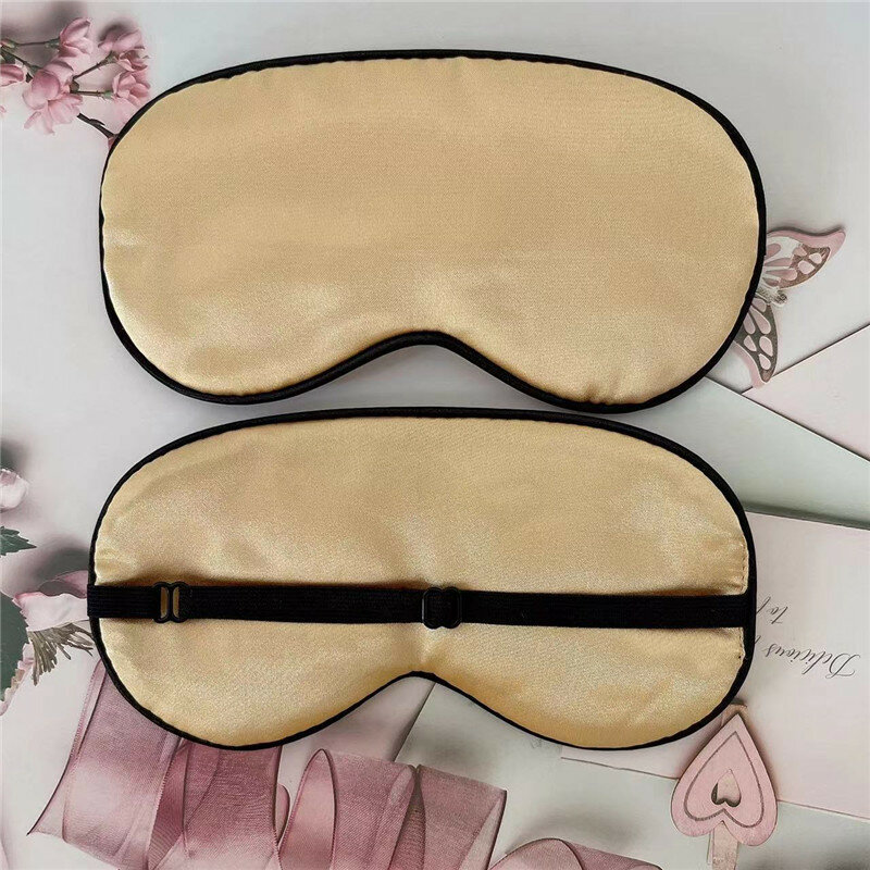 Детская маска для глаз, имитация шелка, с регулировкой, для сна