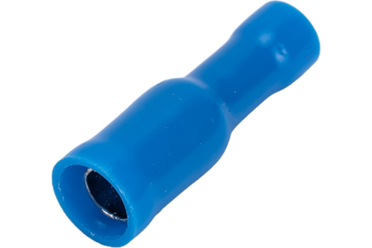 Набор Разъем штекерный изолированный Rexant, гнездо 4 мм, 1.5-2.5 мм² (РШи-м 2.5-4 / РШИм 2-5-4 ) синий {08-0221} 200 шт