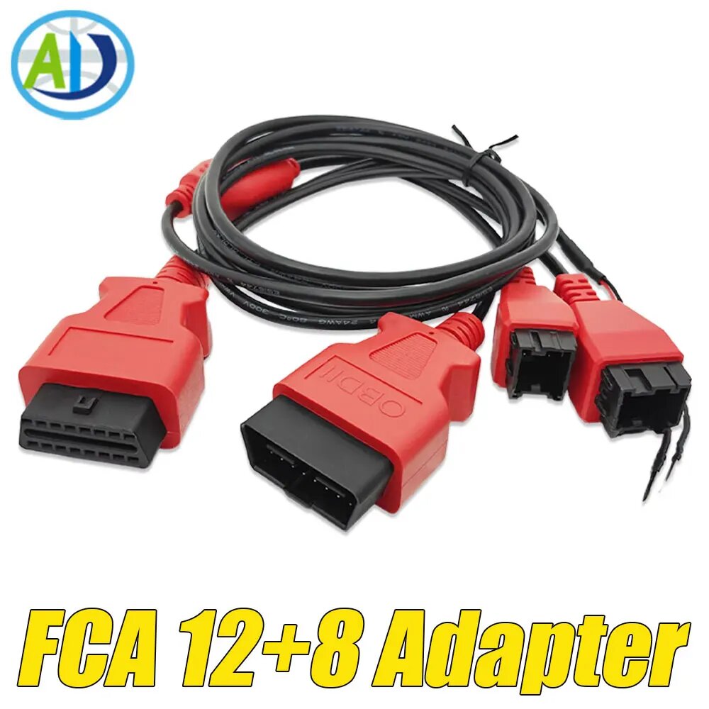 Диагностический кабель OBD2 для сканера XTOOL для автомобилей Chrysler/JEEP/Dodge, диагностический разъем OBDII для адаптера FCA 12 + 8