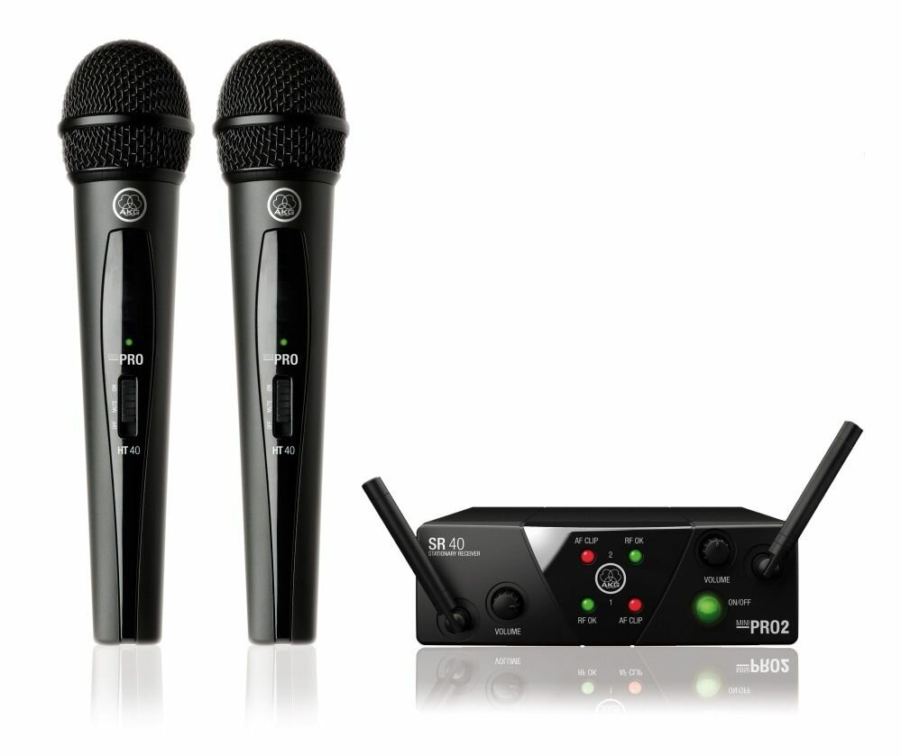 Радиосистема akg WMS40 MINI2 VOCAL SET, US45AC (660,7 - 662,3 МГц)