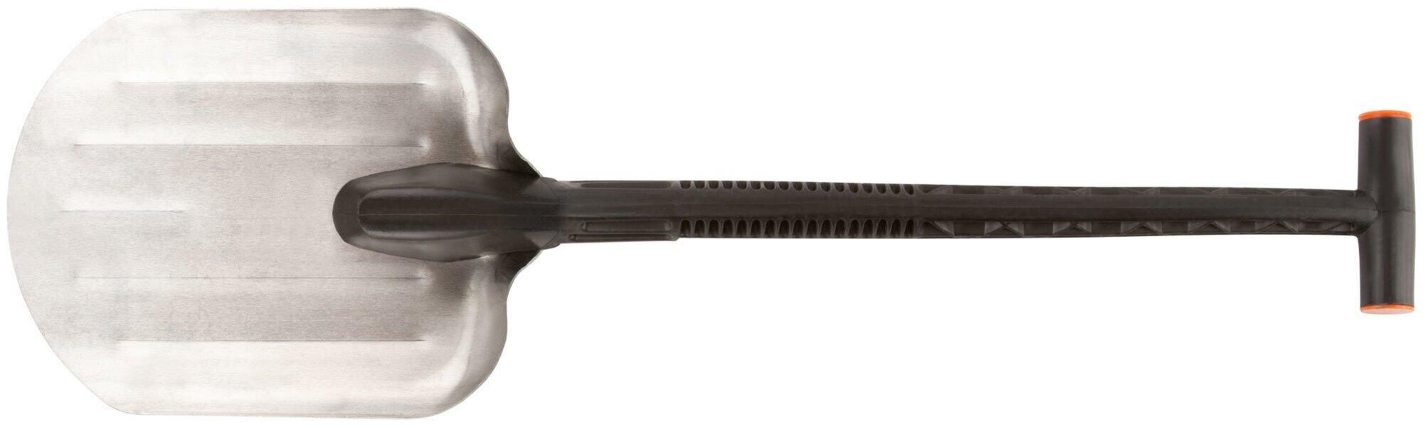 Лопата автомобильная алюминиевая, морозостойкий пластиковый черенок 80х205x700 мм