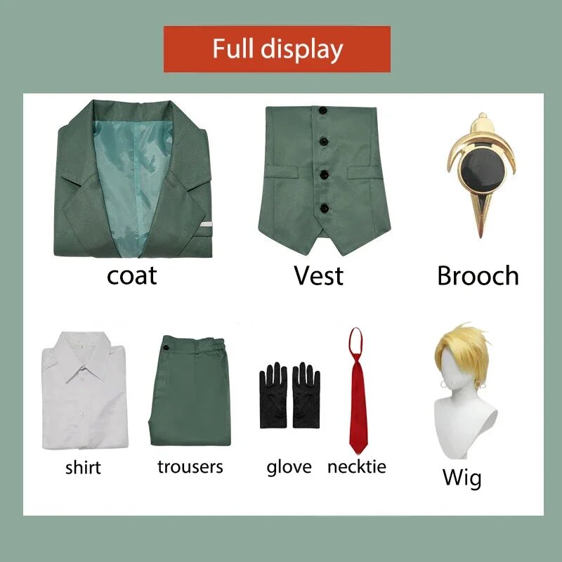 Костюм Ллойд Форджер из аниме «Шпионская семья» XXL, Costume Wig