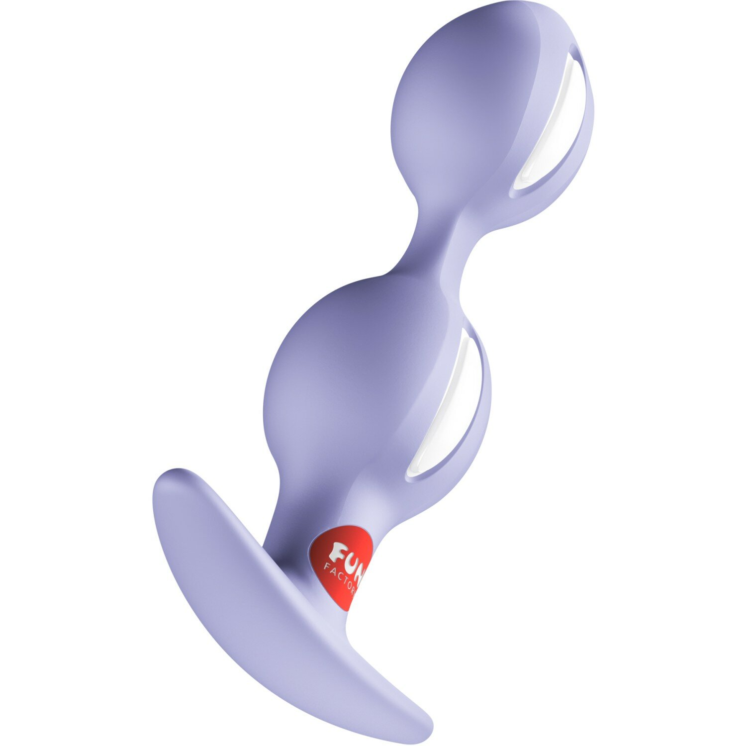 Анальная пробка Fun Factory "B BALLS Duo", с двумя шариками, силиконовая, фиолетовая