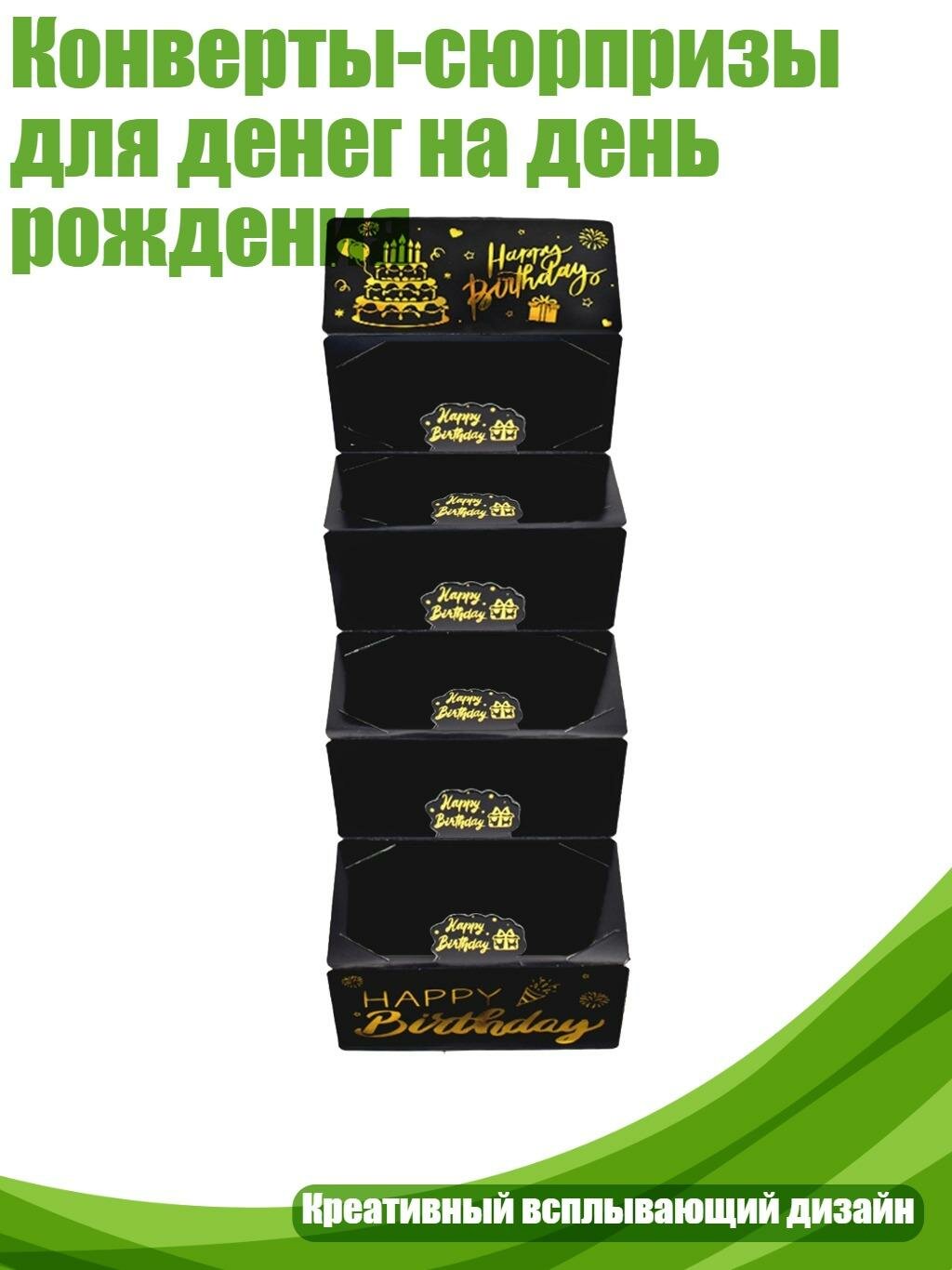 Конверты-сюрпризы для денег на день рождения