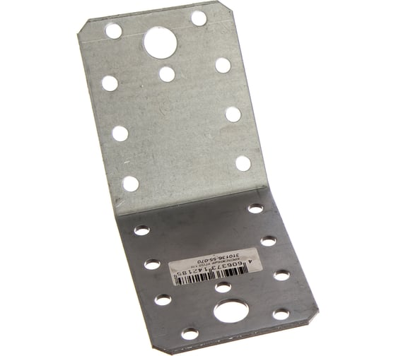 Уголок крепежный 135град. УК-135-2.0, 55х70х70 х 2мм, ЗУБР (310136-55-070) (1 шт)