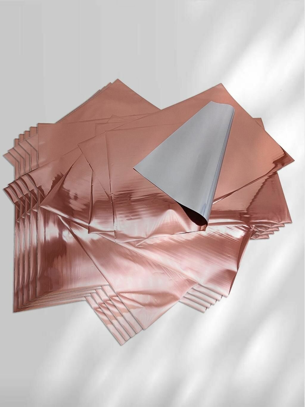 Золотая тонерная фольга для тиснения, 50 листов, Розовое золото