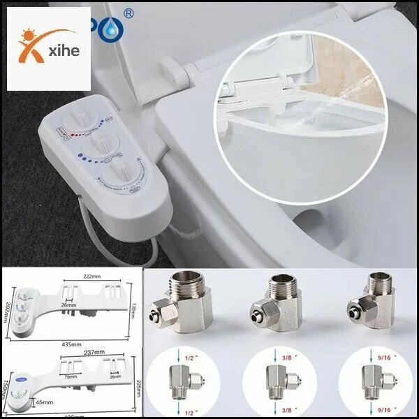 Крышка Сиденья Унитаза С Двойной Насадкой/биде С Теплой Водой