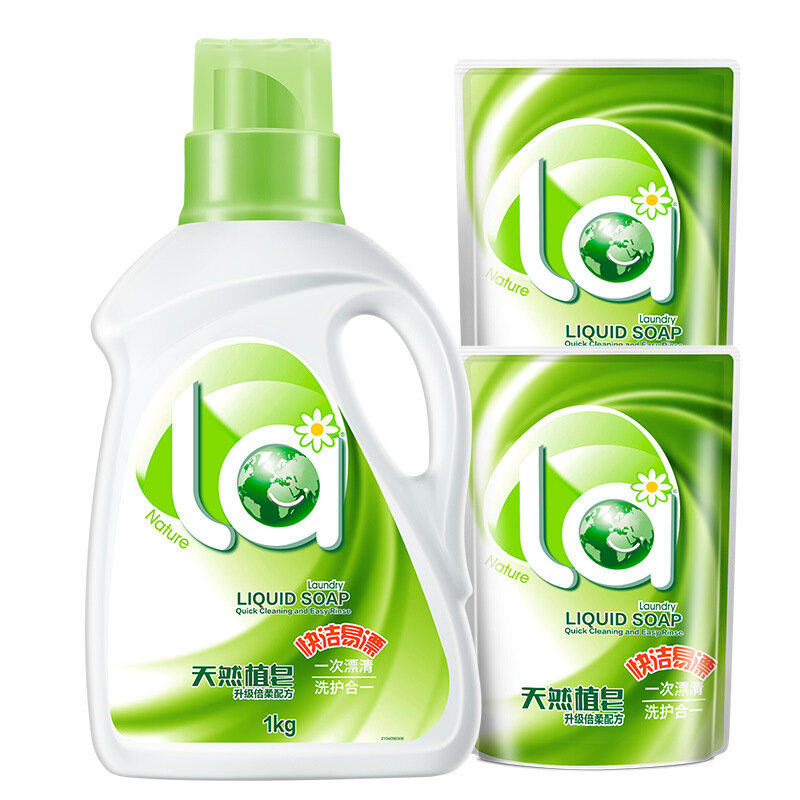 Натуральное мыло-стиральный порошок La Mama's One Choice - Очистка и уход в одном - Официальный набор для прямой продажи с доставкой