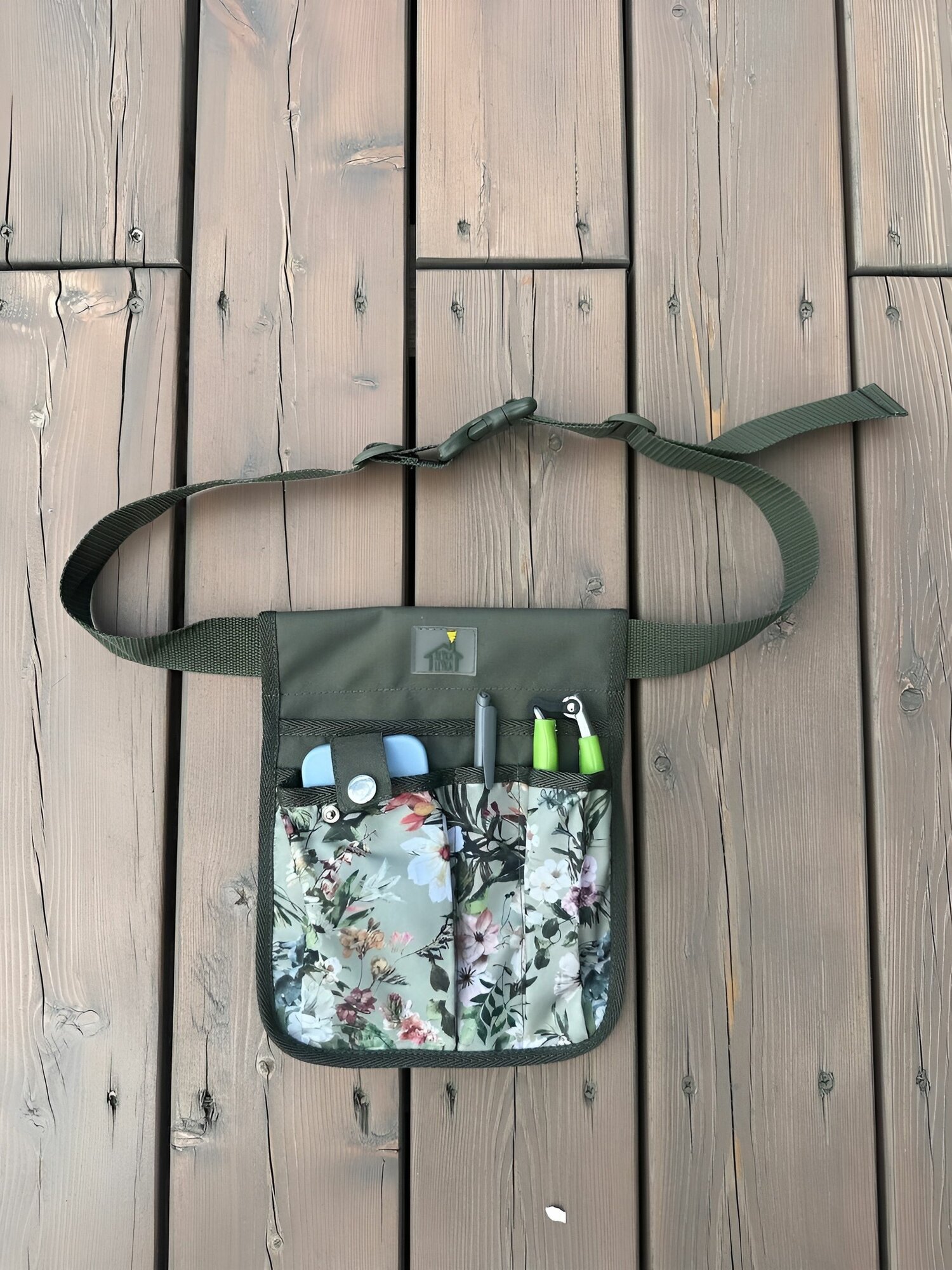 ReykaLeyka Сумка - кармашек для садовых инструментов / Пояс для инструментов Рейка Лейка
