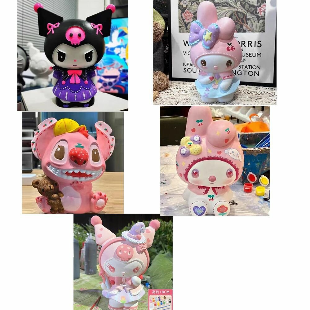 Гипсовые фигурки для рисования, пустые заготовки для детских художественных проектов, идеально подходят для продажи на парковых и ночных рынках, оптовые поставки с бесплатной доставкой на единичные товары.