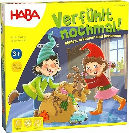Детская настольная игра Haba - "Волшебные мешочки", на развитие мелкой моторики и тактильного восприятия, от 3 лет - 304508