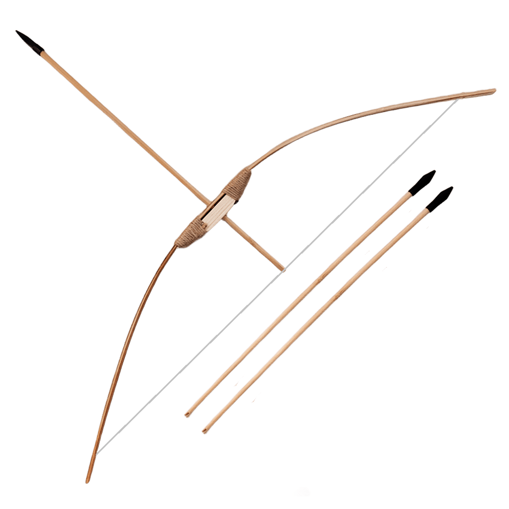 Деревянный лук и 3 стрелы