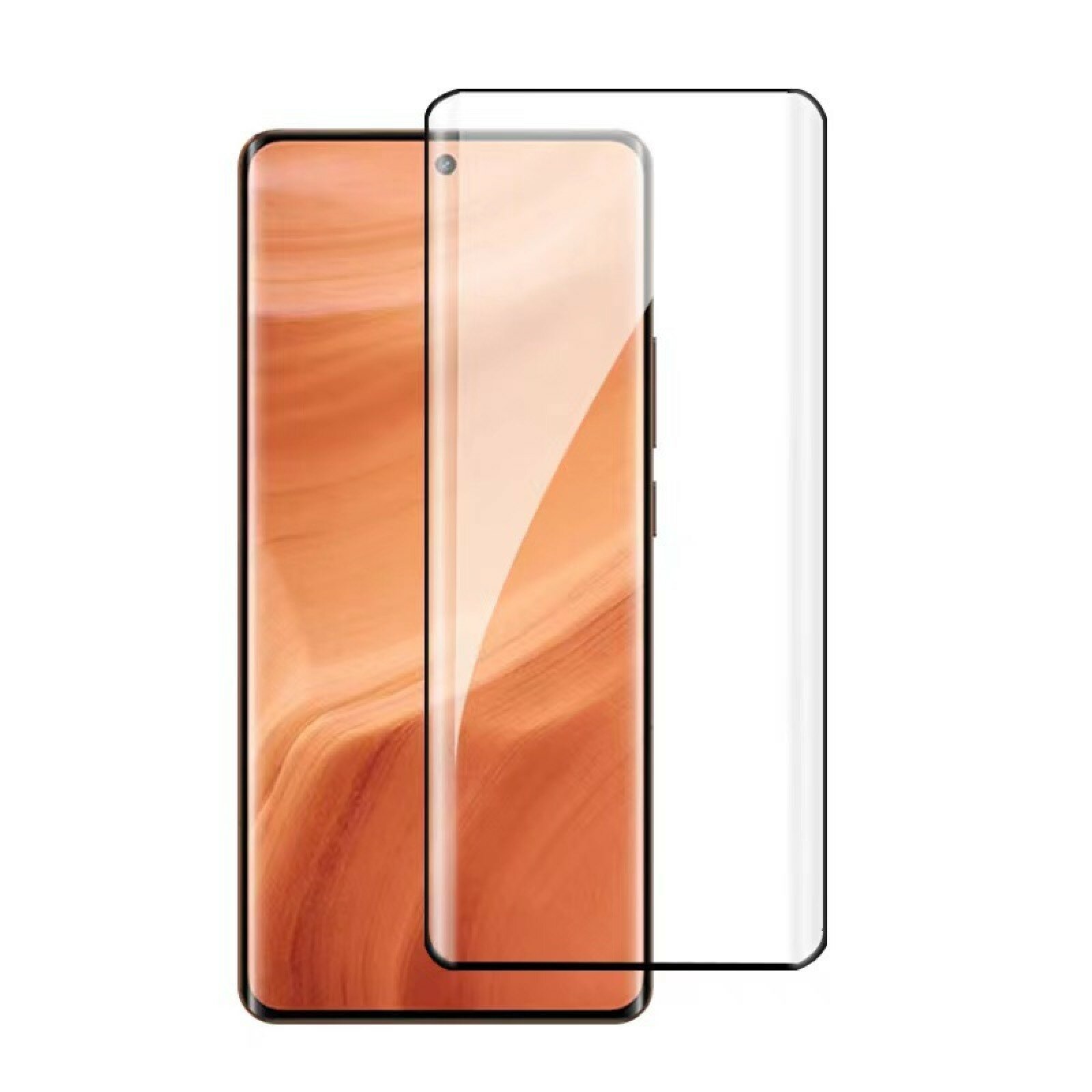 3D/5D защитное изогнутое стекло MyPads 5D Forti Glass для Realme GT 6 с олеофобным покрытием