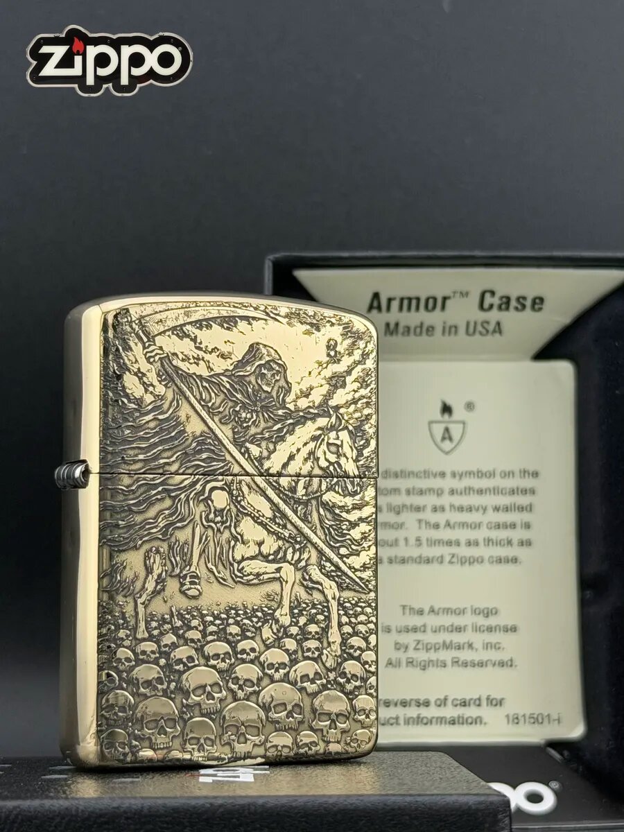 Зажигалка Zippo с гравировкой Всадник Апокалипсиса