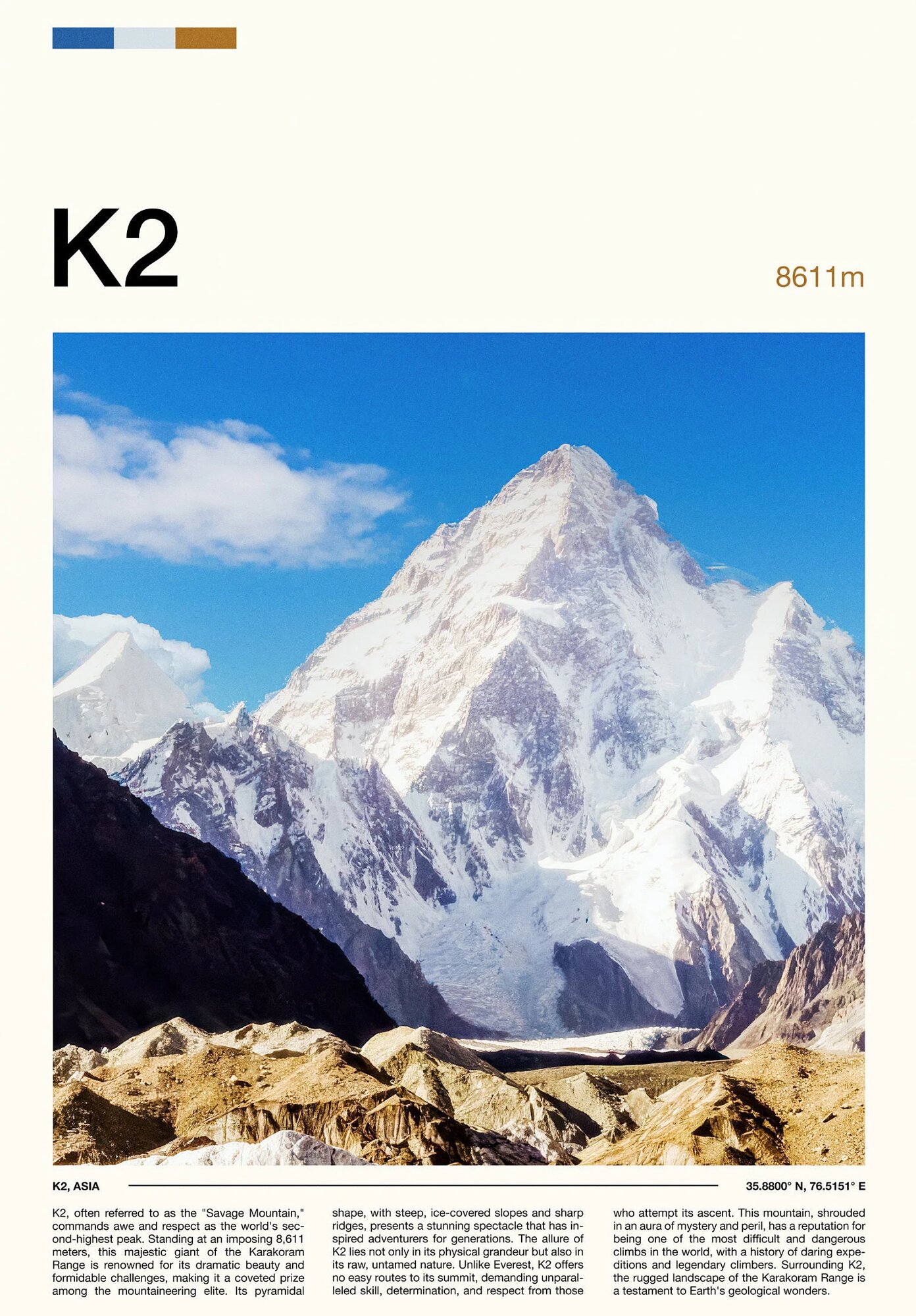 Печать на холсте "Горы реки городской лес гора Эверест гора Килиманджаро" nn-7, 50X70cm Unframed
