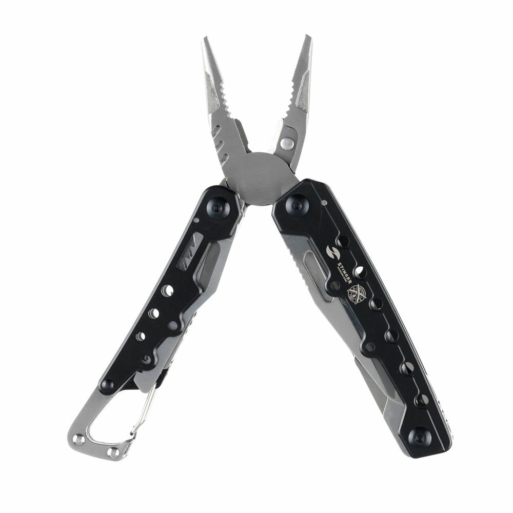 Мультитул STINGER MT-9160D, 105x40 мм, 12 функций, сталь