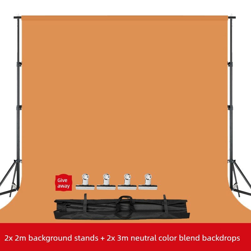 2.88* 3m Фотостойка для фона 2.6x2м, телескопическая портативная мобильная стойка для фотостудии, реквизит для