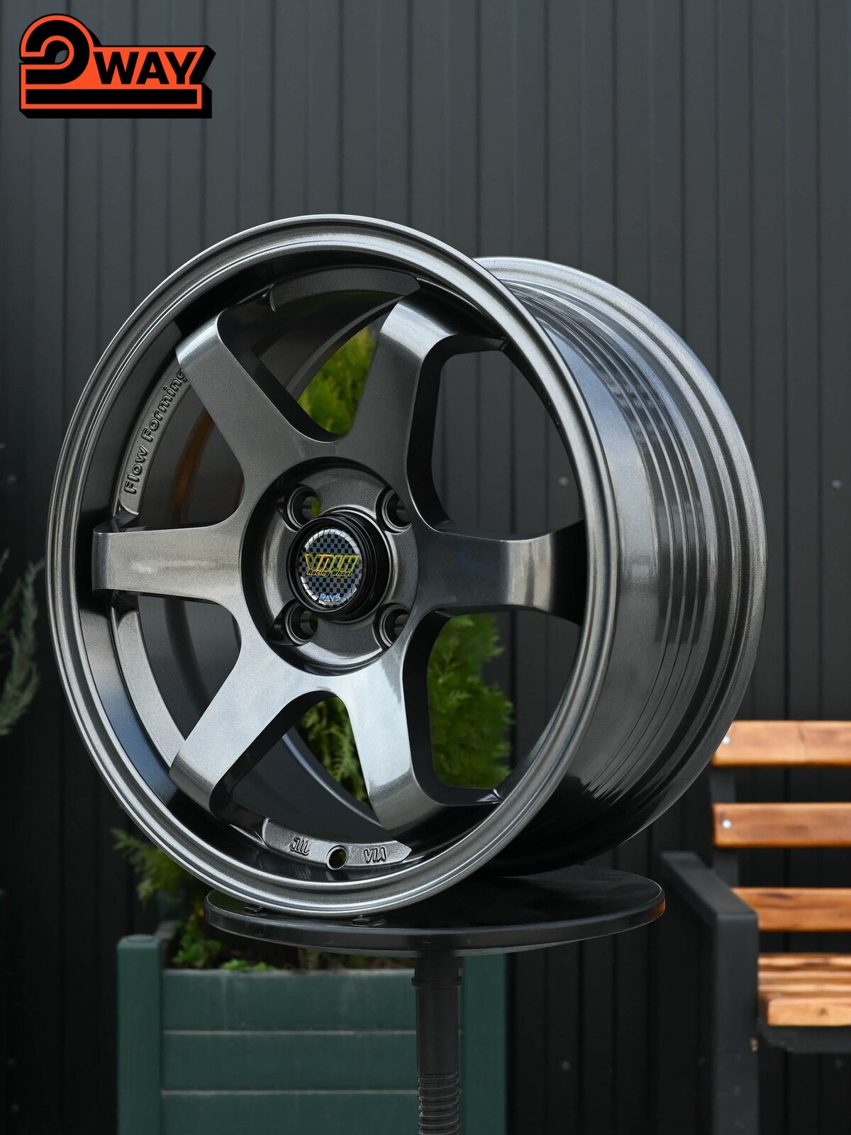 Taigiro Топ дизайн Колесный диск Литой R15 Диск Taigiro Street 7.0J ET35 4*100 Графит