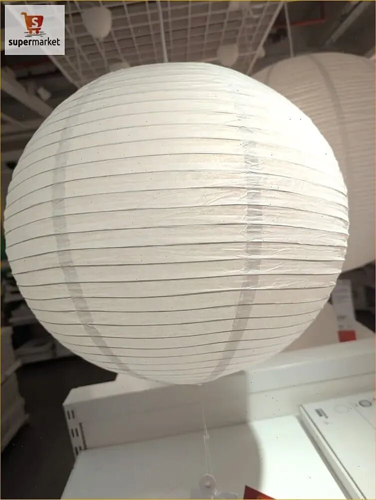 Абажур бумажный IKEA GULLSUDARE для потолочного светильника, диаметр 45 см, белый