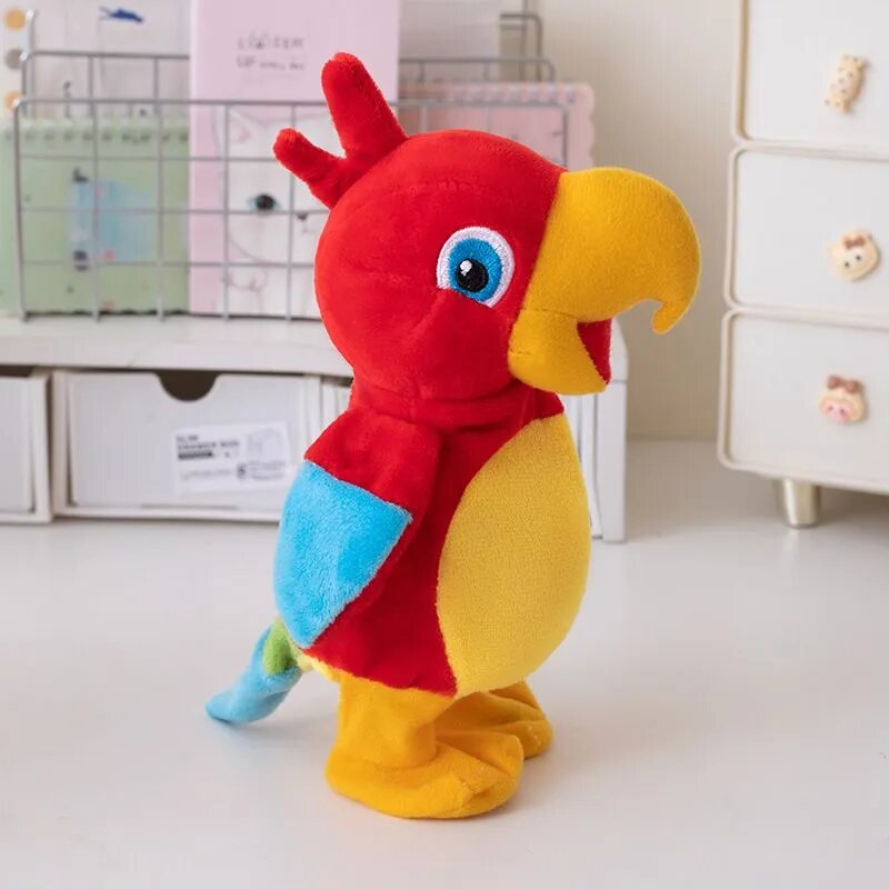 Интерактивная игрушка-попугай RIPETIX говорящий, для мальчиков, красный цвет