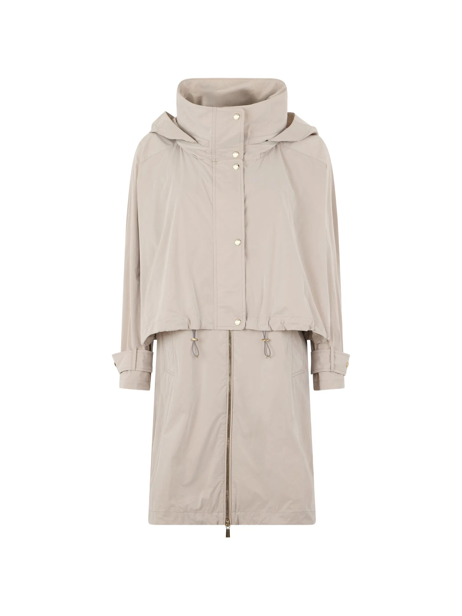 Пальто Hooded zip-up parka coat