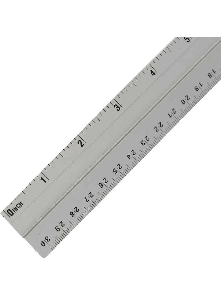 Стильная металлическая линейка 30 см для точных измерений
