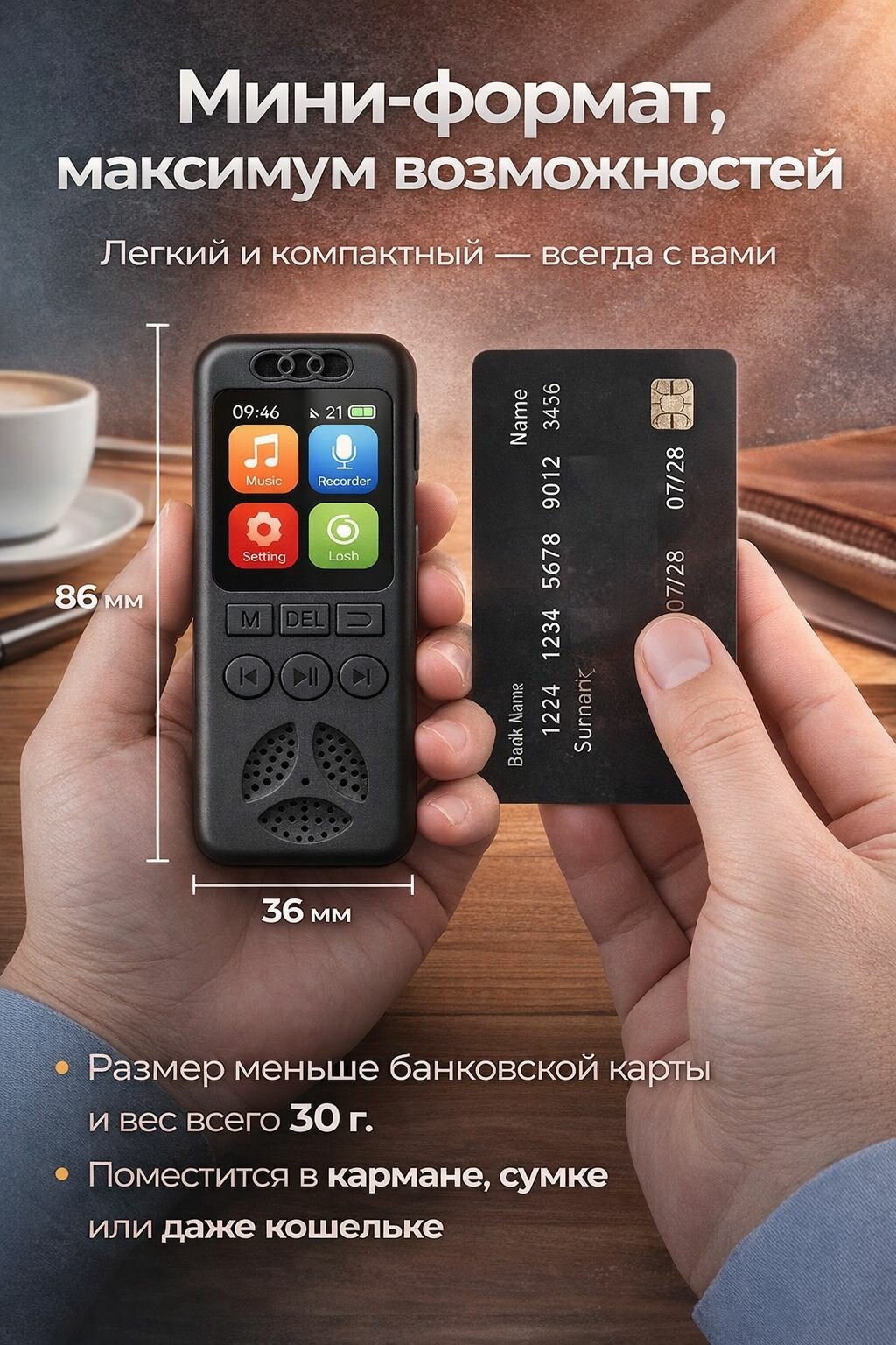 VoxMini Pro SU7 умный диктофон нового поколения