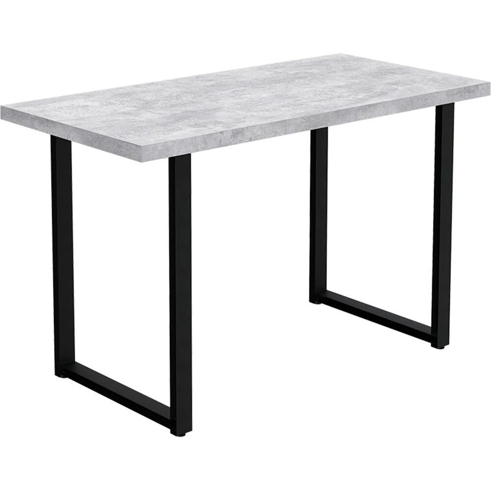 Обеденный стол Alternative п-образный бетон светлый 9631 пч 38 мм 1200x600x750, стиле