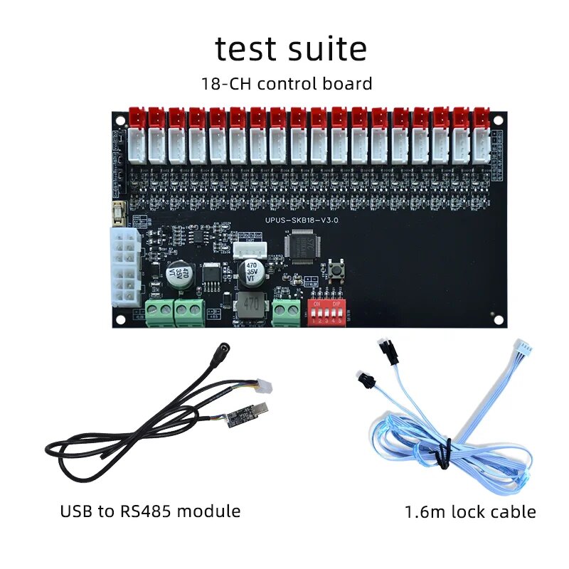 Контроллер шкафчика для посылок 18-канальный RS485 18 CH Test Suite