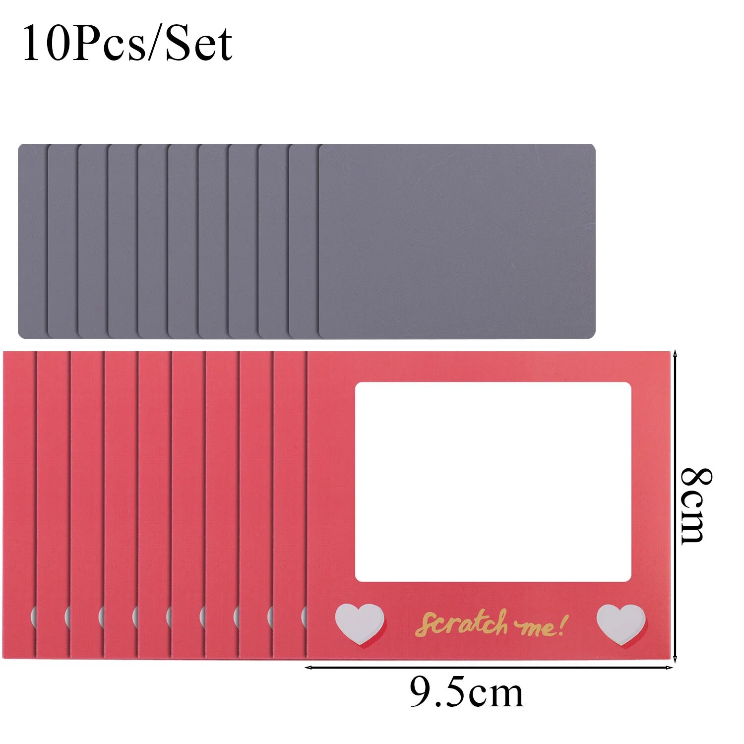Скретч-карты любовные купоны 10/50 шт 20PCS-(2sets), B