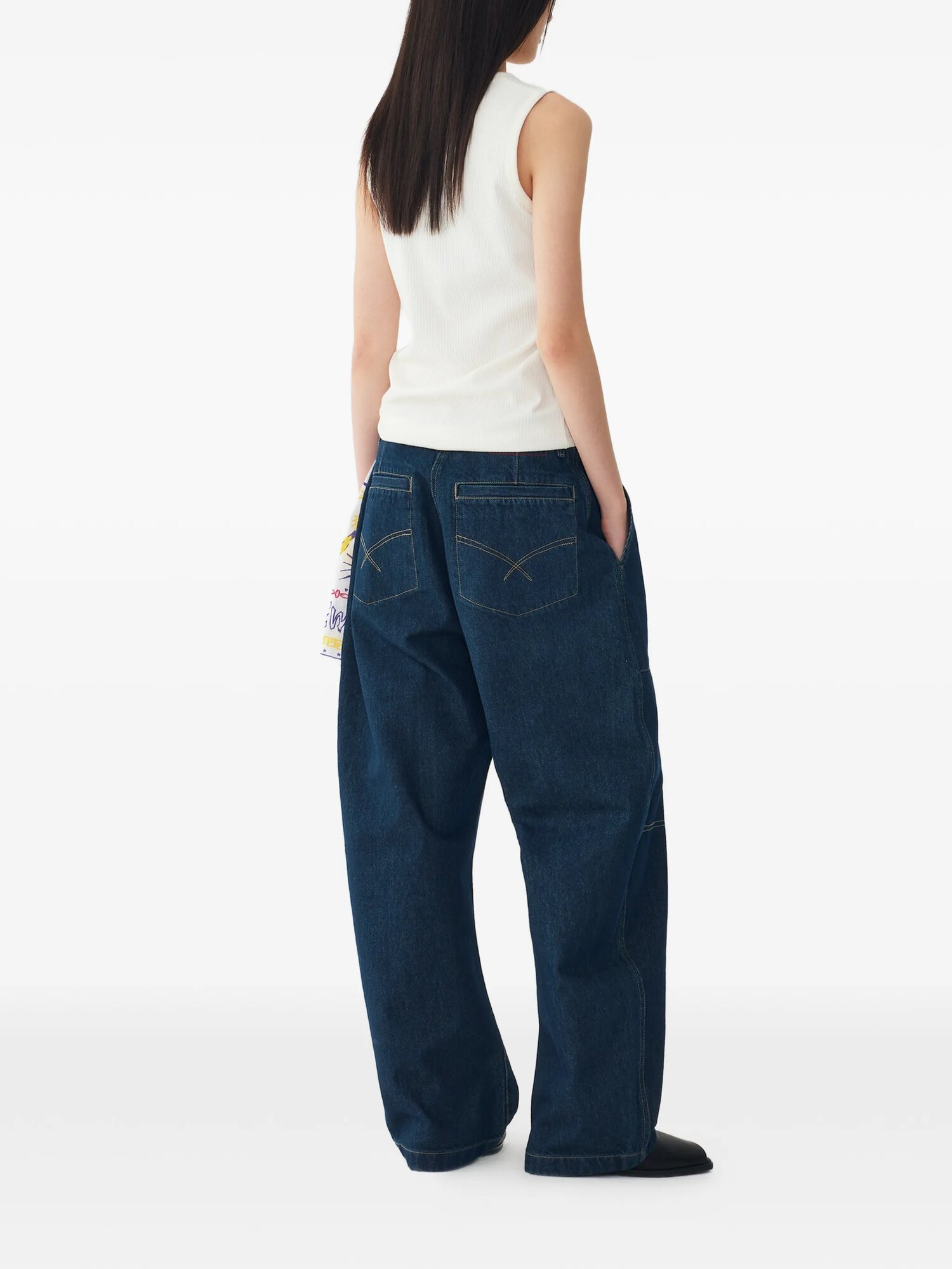 Джинсы STUDIO TOMBOY Cotton jeans, размер S, синий — фото 1