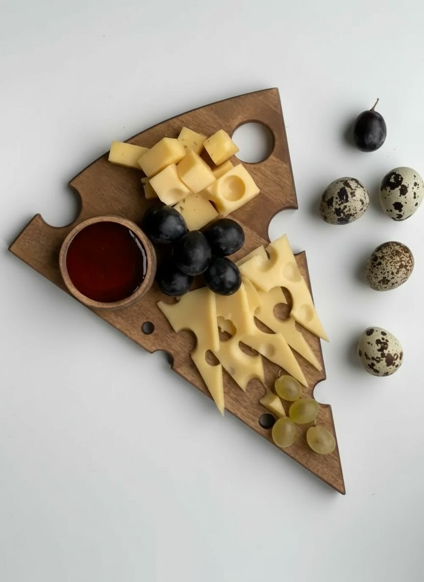 Доска сервировочная для подачи сыра набор Woodplate