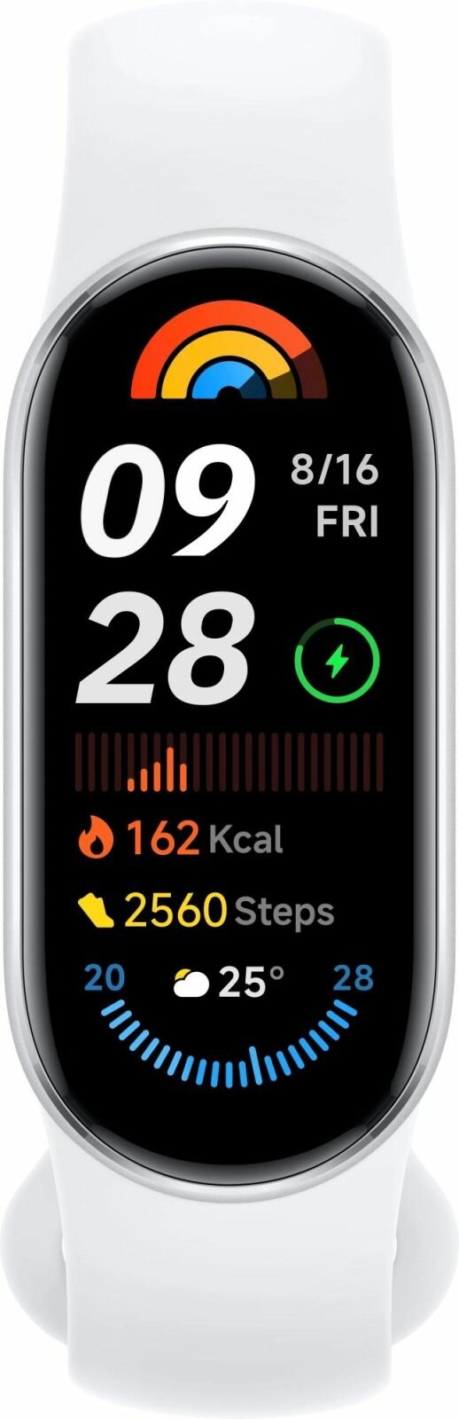 Фитнес-трекер хIAOMI smart band 9 amoled, корпус: серебристый, ремешок: серебристый (BHR8340GL)