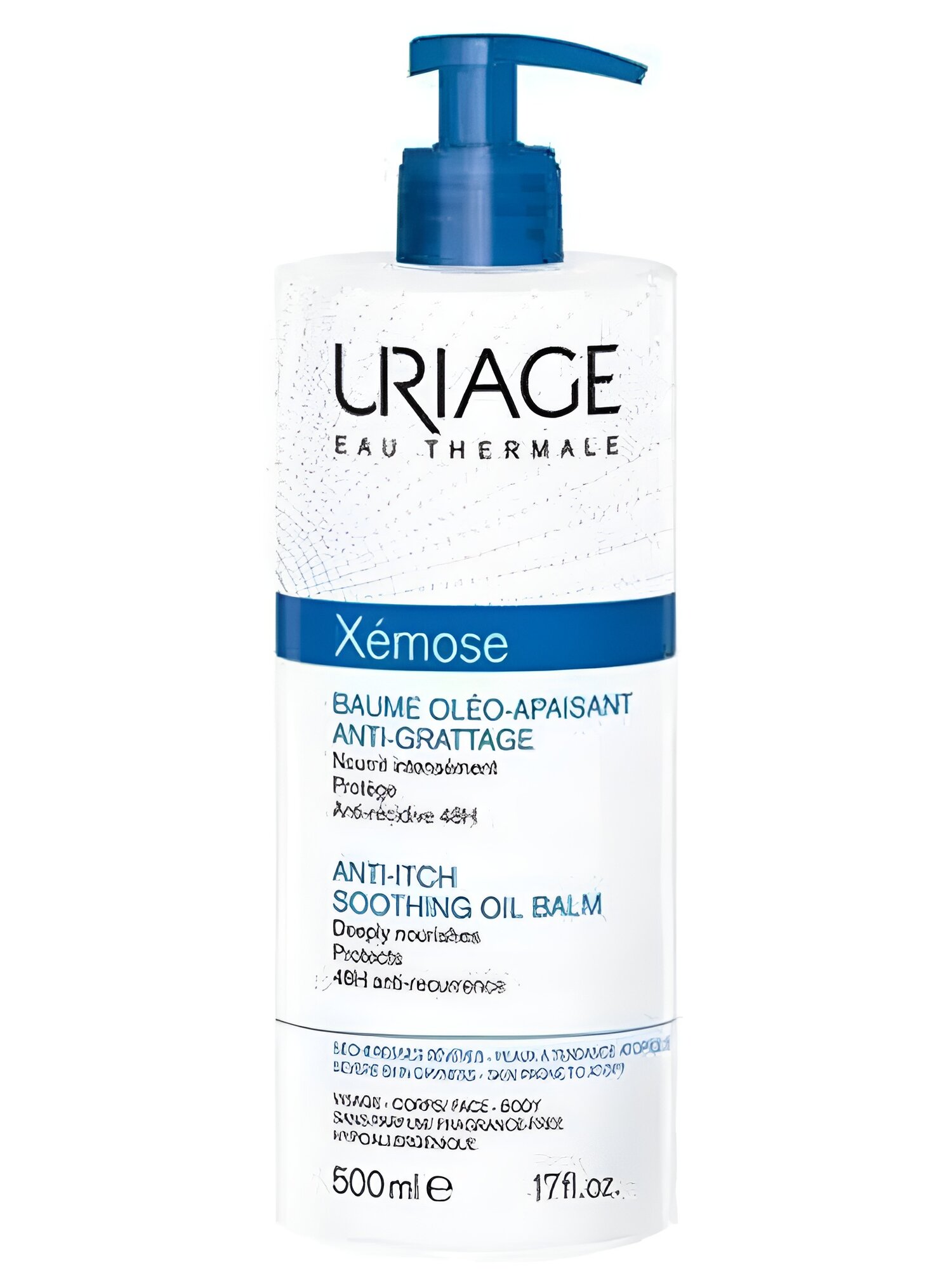 Бальзам Урьяж Ксемоз липидовосстанавливающий, успокаивающий, для сухой кожи, 500 мл