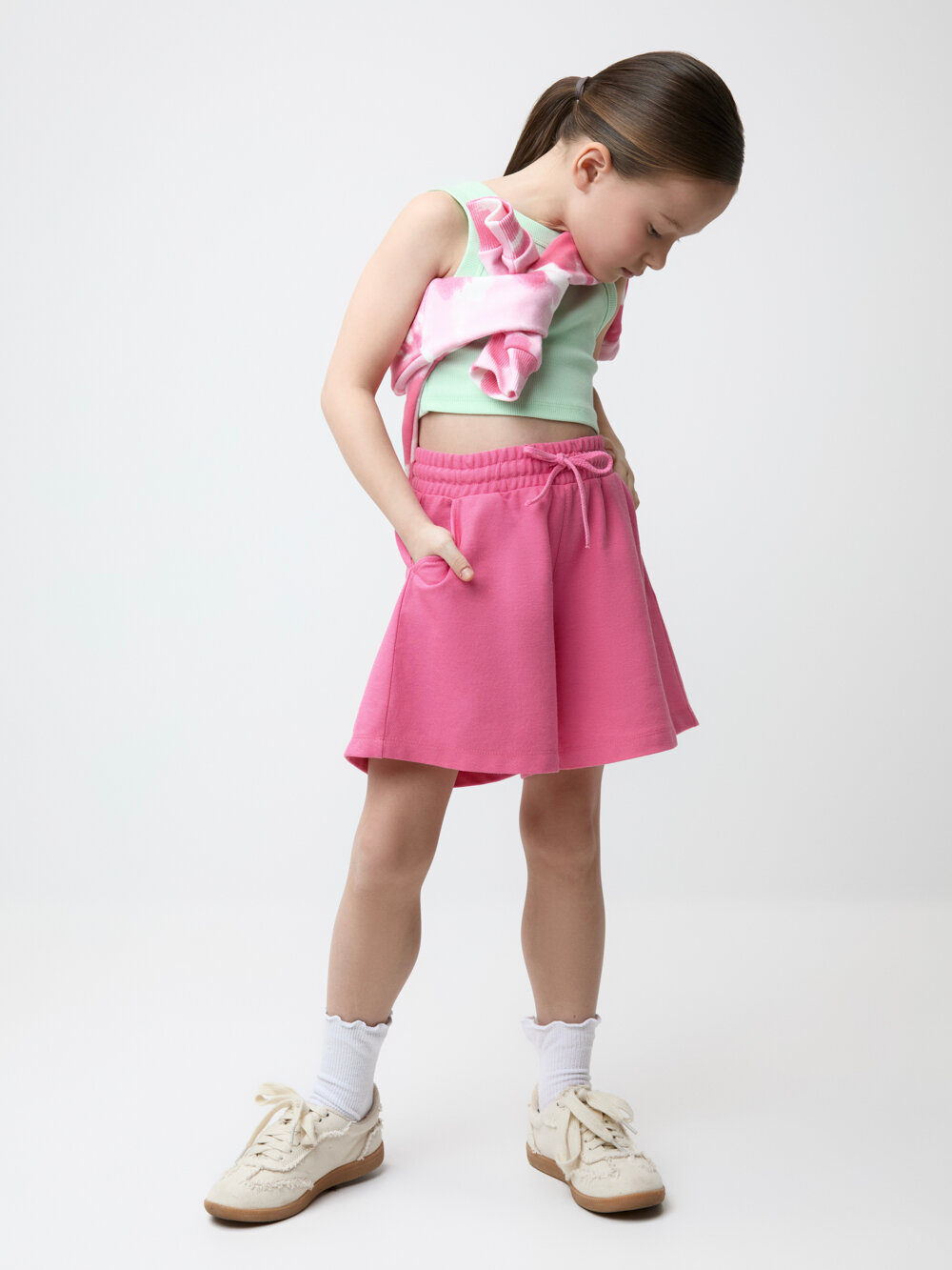 Шорты хлопковые шорты для девочки