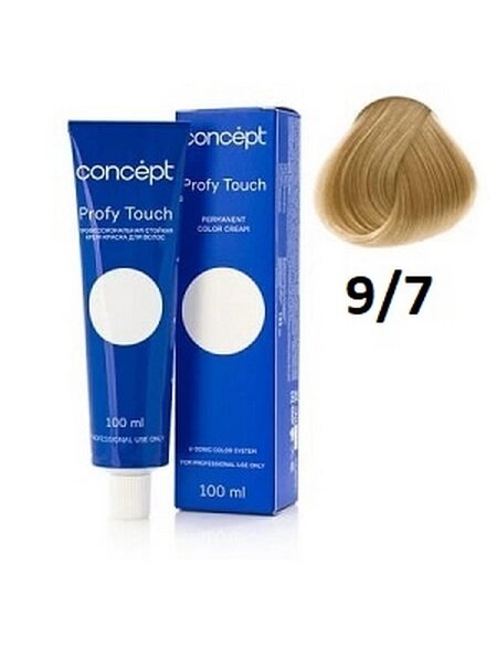 Крем-краска для волос Concept Profy Touch, тон: 9.7 бежевый, 100мл