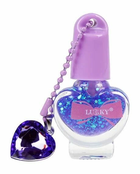 LUKKY Детский лак для ногтей с подвеской Charmy Laque, 5 мл, Сиреневый